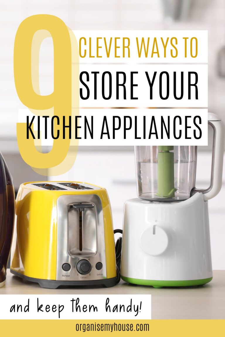 9 Genius Ways To Store Bulky Kitchen Appliances [Keep Them Tidy But Handy]