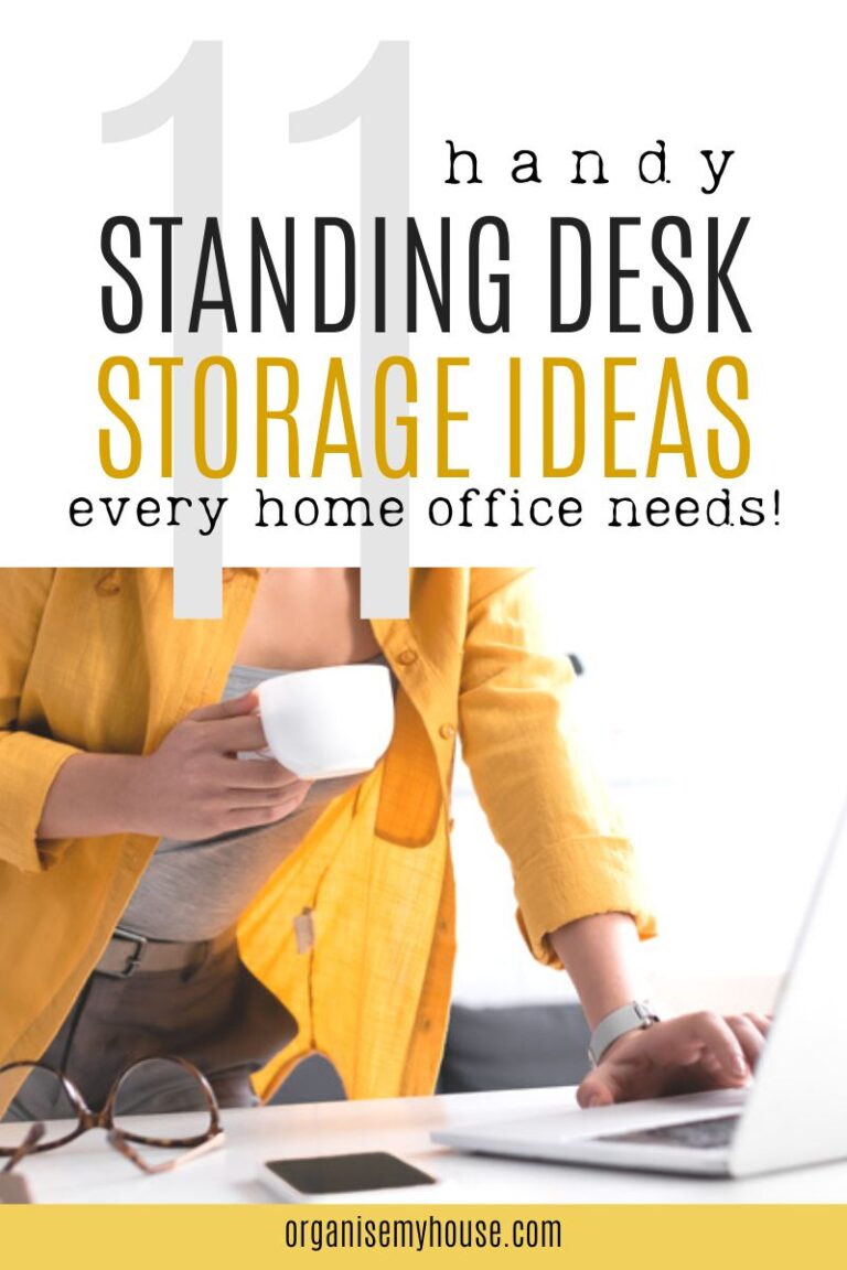 11 Handy Standing Desk Storage Ideas Your Home Office Needs!