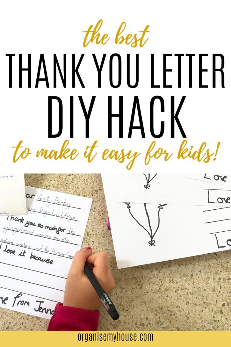 The Best DIY Thank You Letter Hack - Make It Easy For Kids